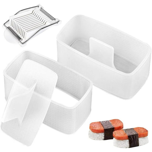 dxynlzq Musubi Mold Kit Musubi Maker Press 2 Pack with Luncheon Meat ...