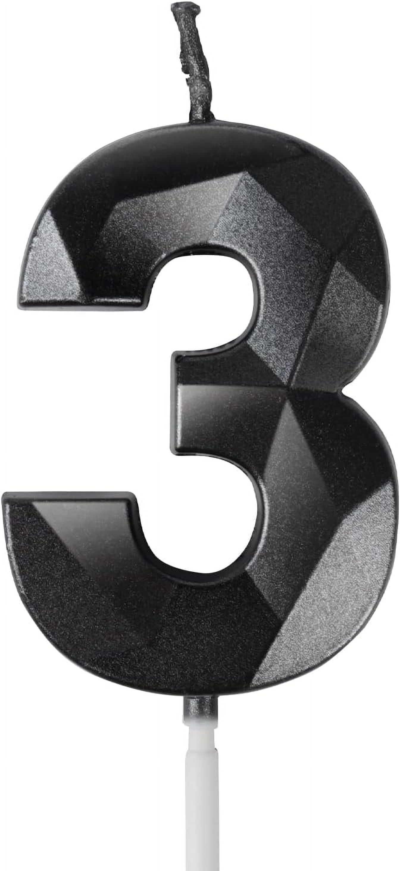 Hltser Number 14 Candles 14th Birthday Candles Black Happy Birthday ...