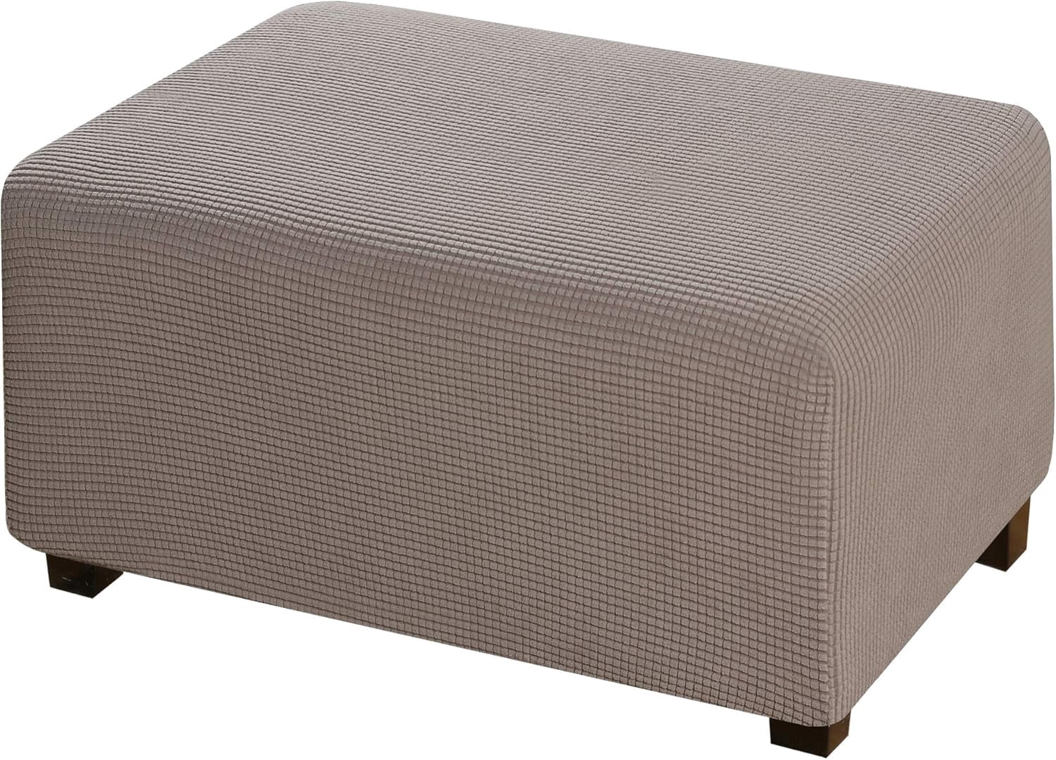 dxynlzq Ottoman Slipcover Stretch Spandex Jacquard Rectangle Folding ...