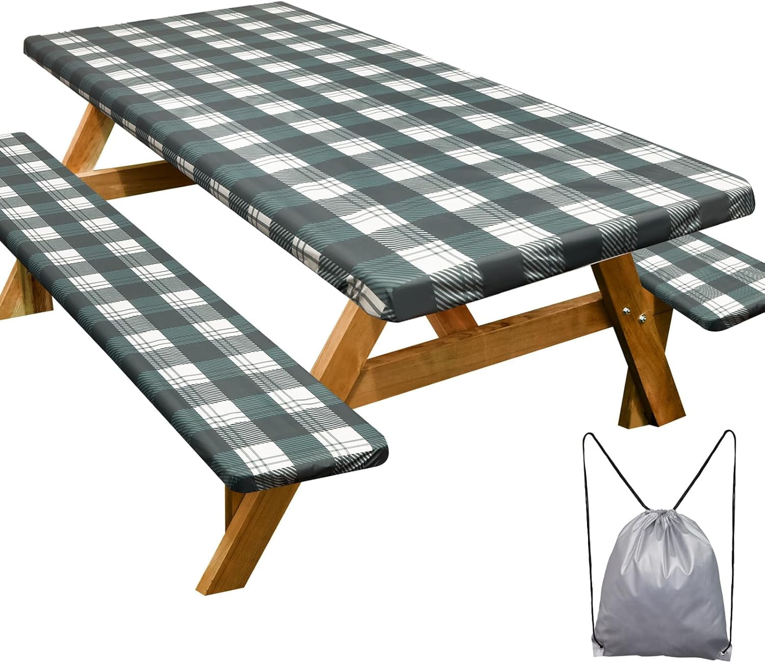 dxynlzq Picnic Table Cover with Bench Covers 6FT 3 Pcs Waterproof ...