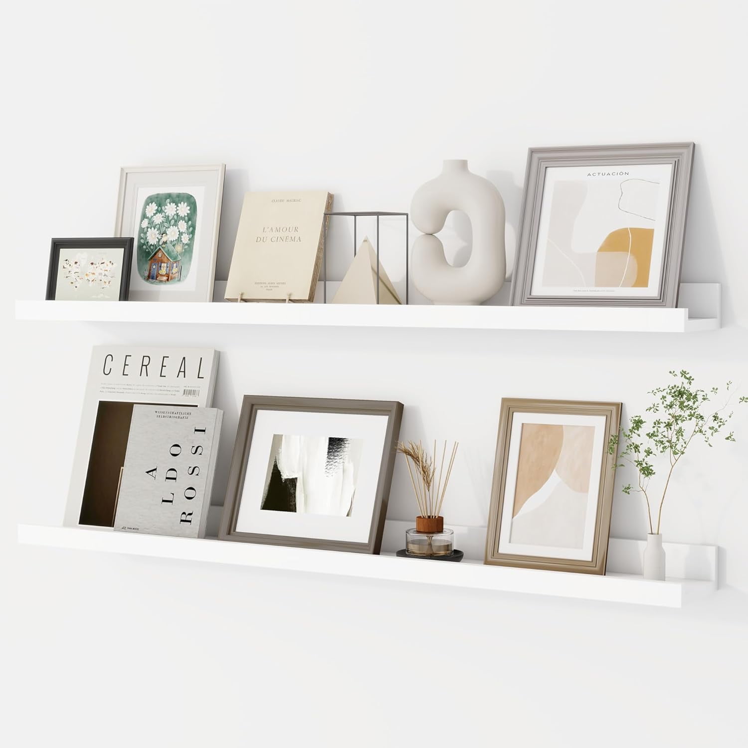 dxynlzq Picture Ledge Shelf for Wall Floating Shelves 48 Inch Long ...