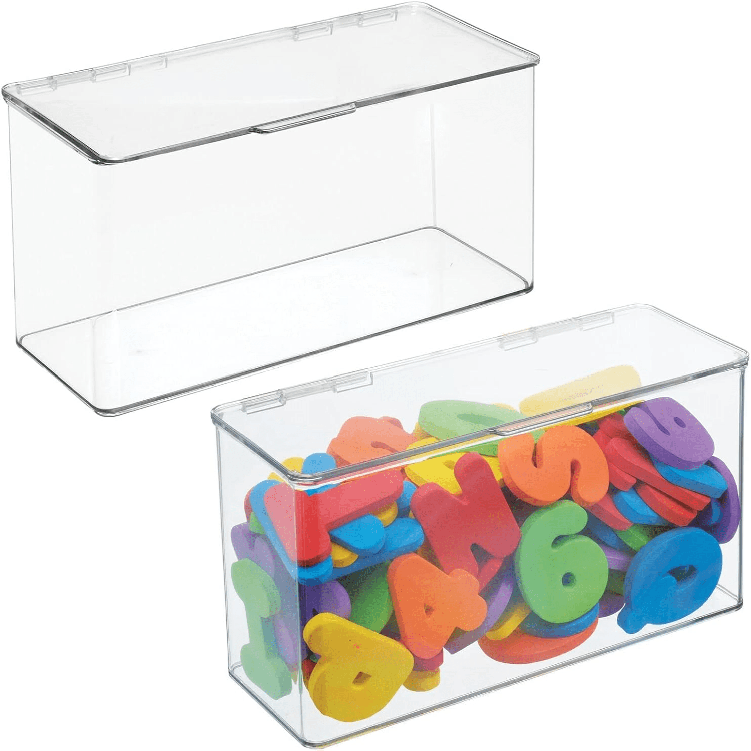 svyibioiu Plastic Stackable Playroom/Gaming Storage Organizer Bin with ...