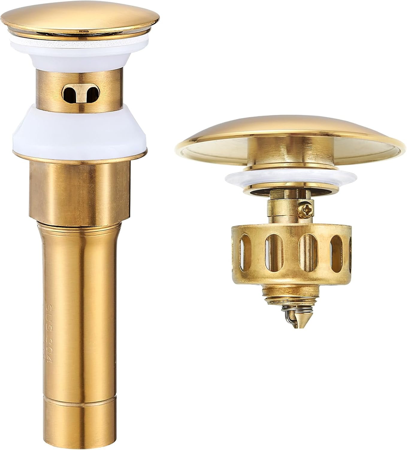 dxynlzq Polished Chrome Bathroom Sink Drain Bathroom Faucet Vanity Sink ...