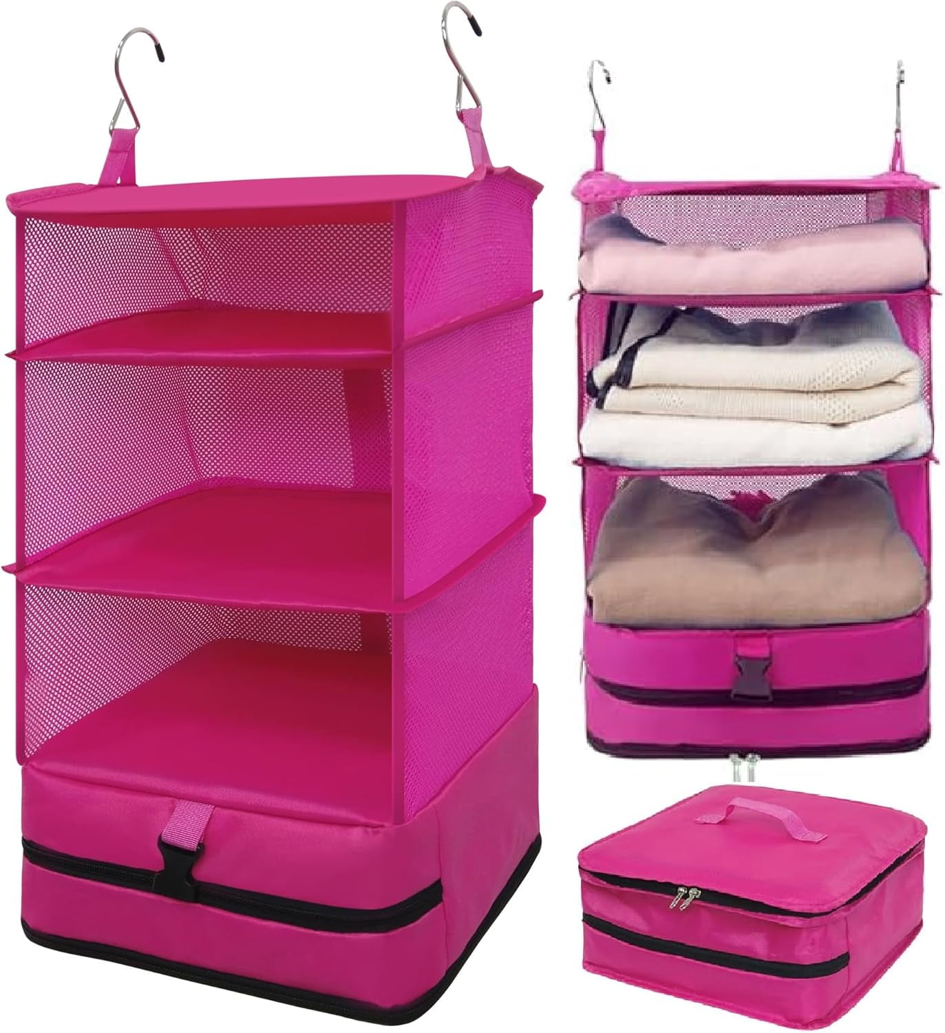 dxynlzq Portable Hanging Travel Shelves Bag Travel Packing Cube ...