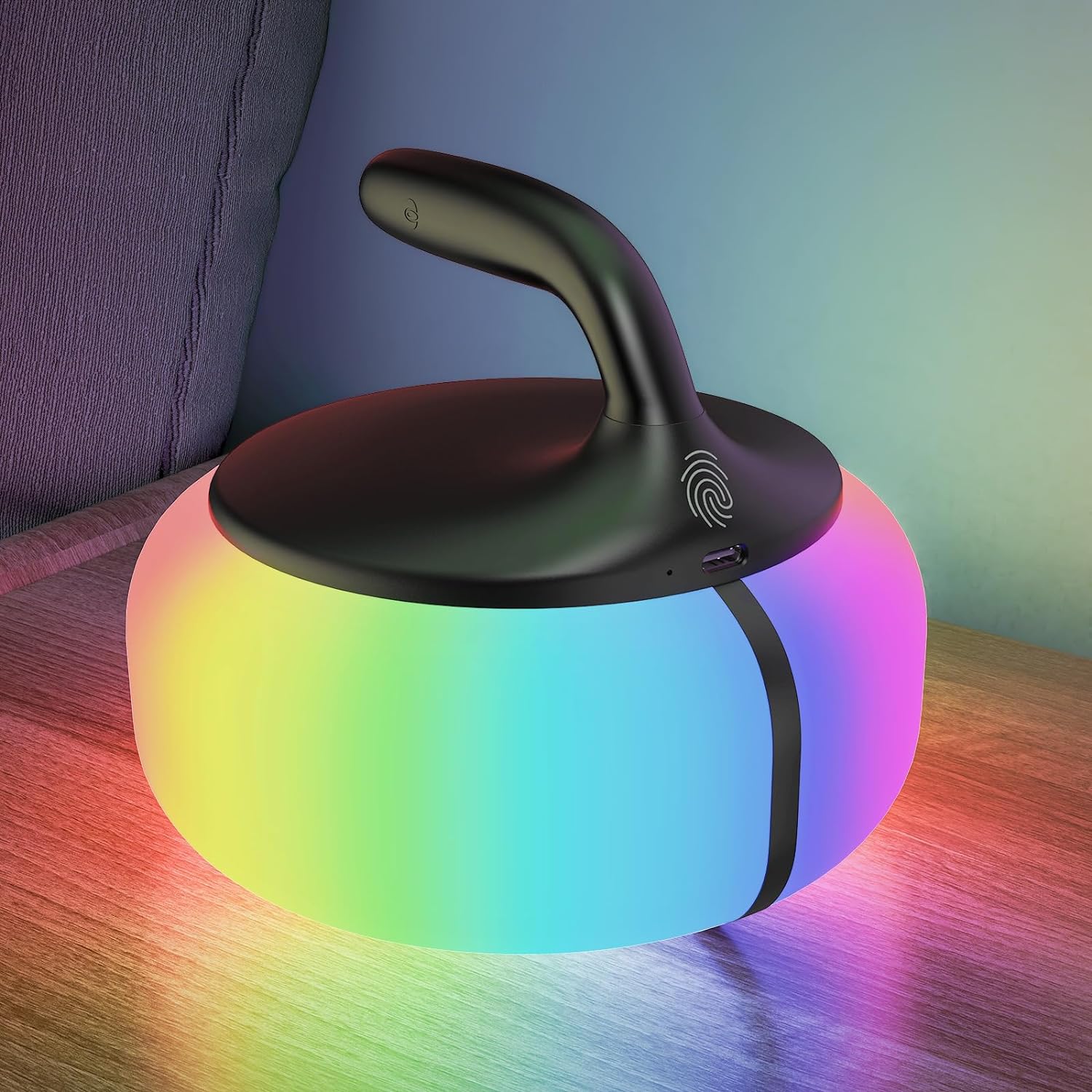 dxynlzq RGB Table Lamp Cordless Rechargeable Portable Powerful 6000mAh ...