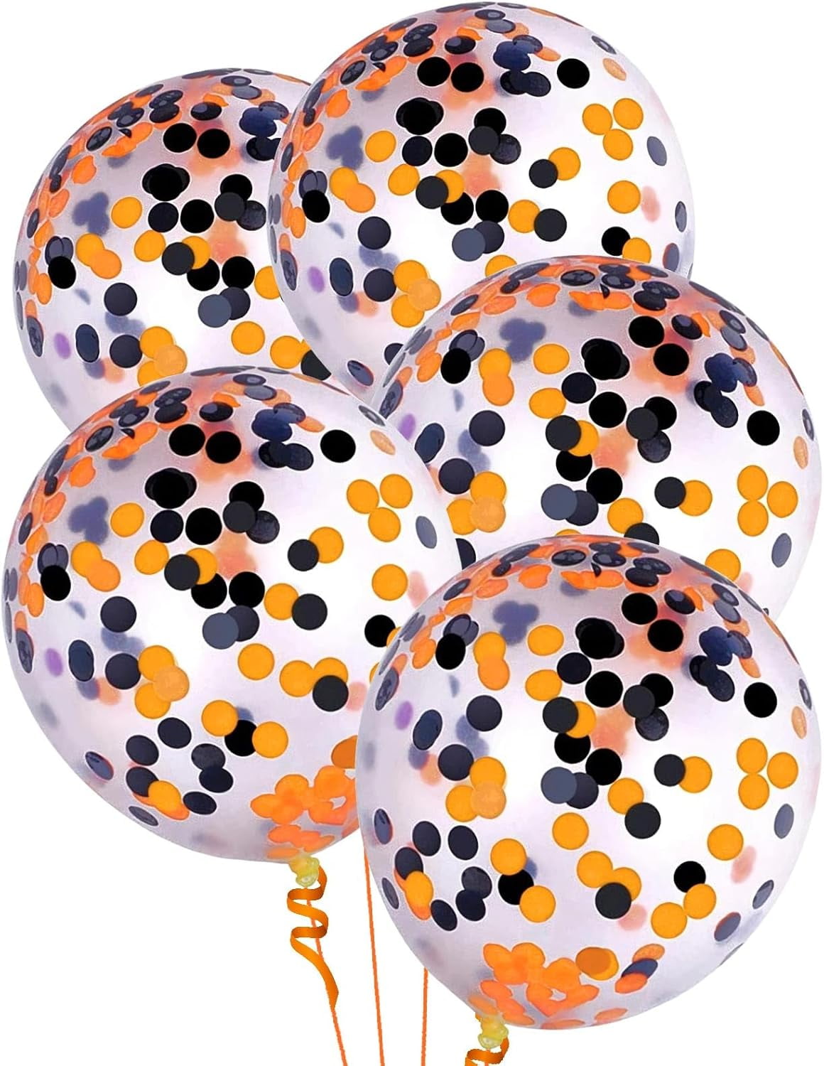 dxynlzq Rainbow Confetti Balloons 25 Pcs 12 Inch Thickened Clear Latex ...