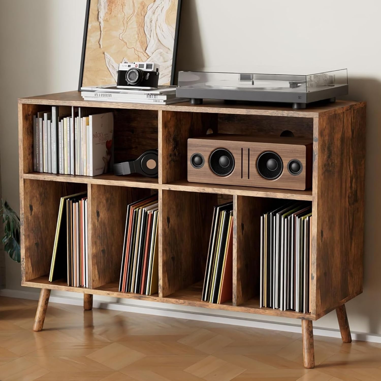 dxynlzq Record Player Stand Turntables Stand with Charging Station and ...