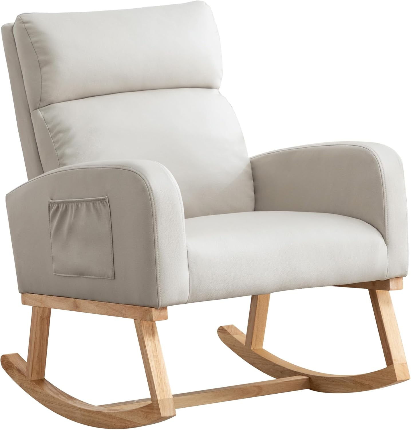 dxynlzq Rocking Chair Nursery Accent Rocking Chair with High Back ...