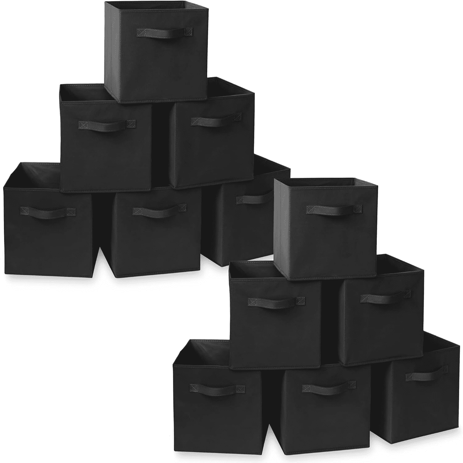 dxynlzq Set of 12 Collapsible Fabric Cube Storage Bins Teal - 11 ...