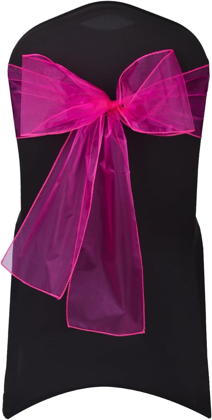 dxynlzq Set of 25 Organza Sashes Wedding Decor with These Elegant Chair ...