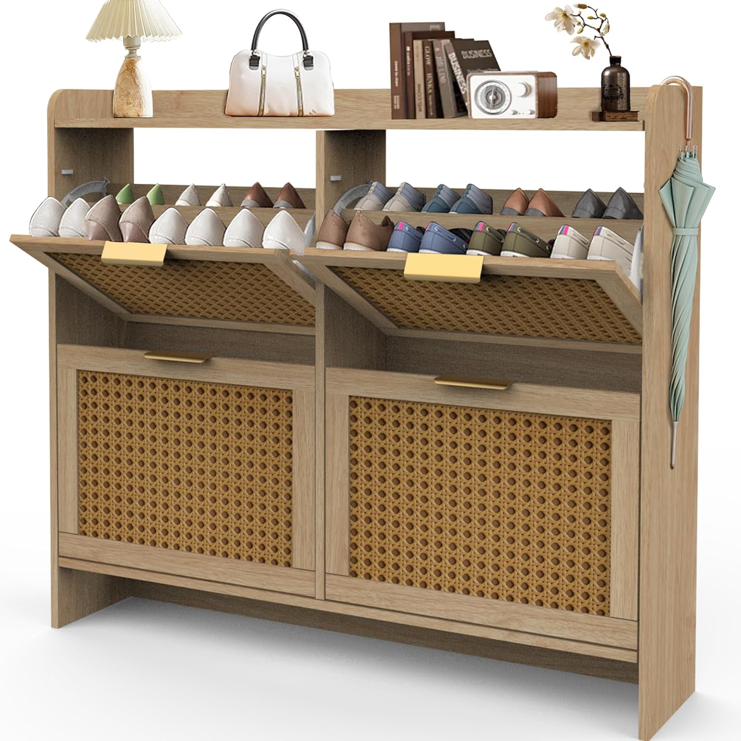 dxynlzq Shoe Cabinet Storage for Entryway Freestanding Shoe Organizer ...