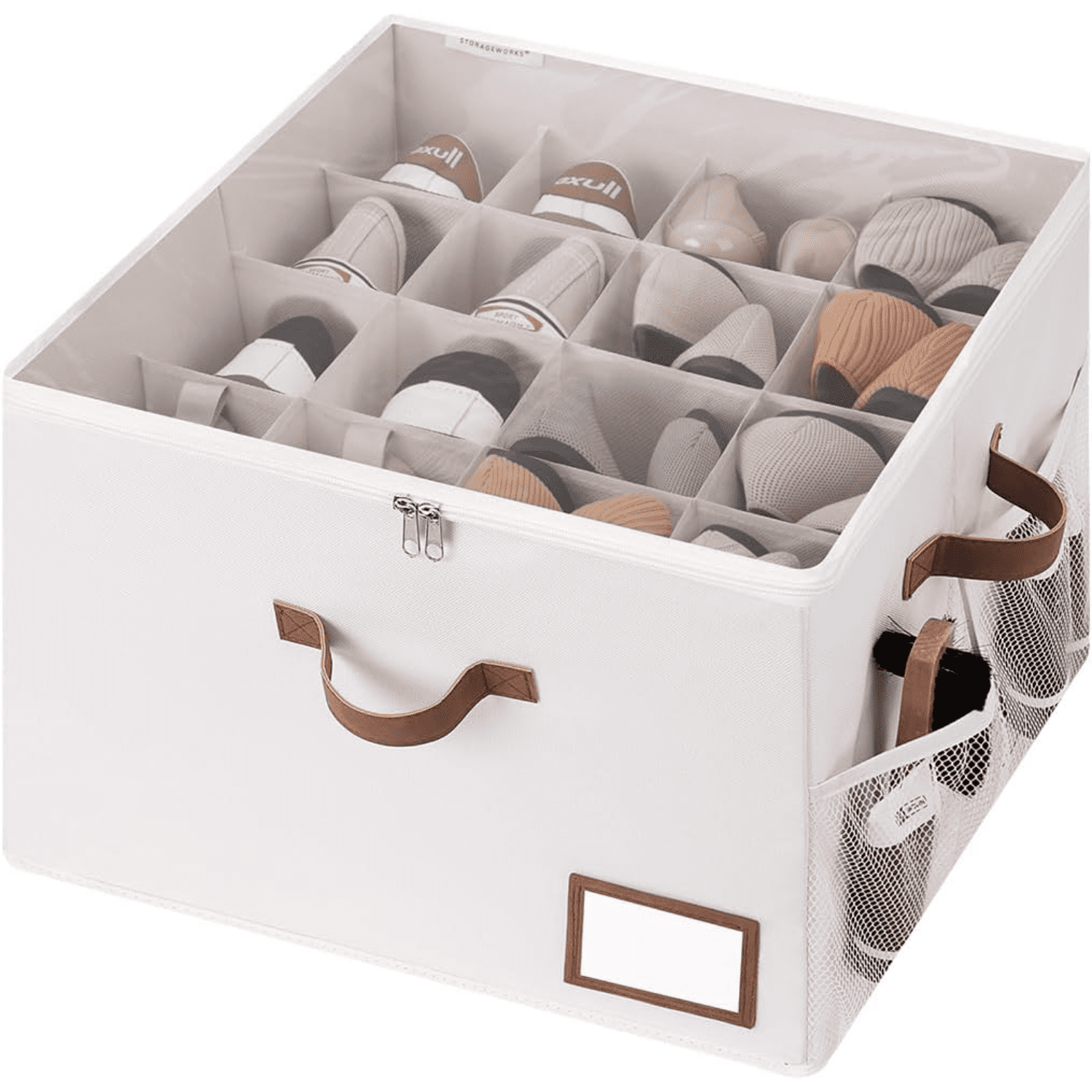 czqnlg Shoe Organizer for Closet Shoe Cubby Storage Containers with ...