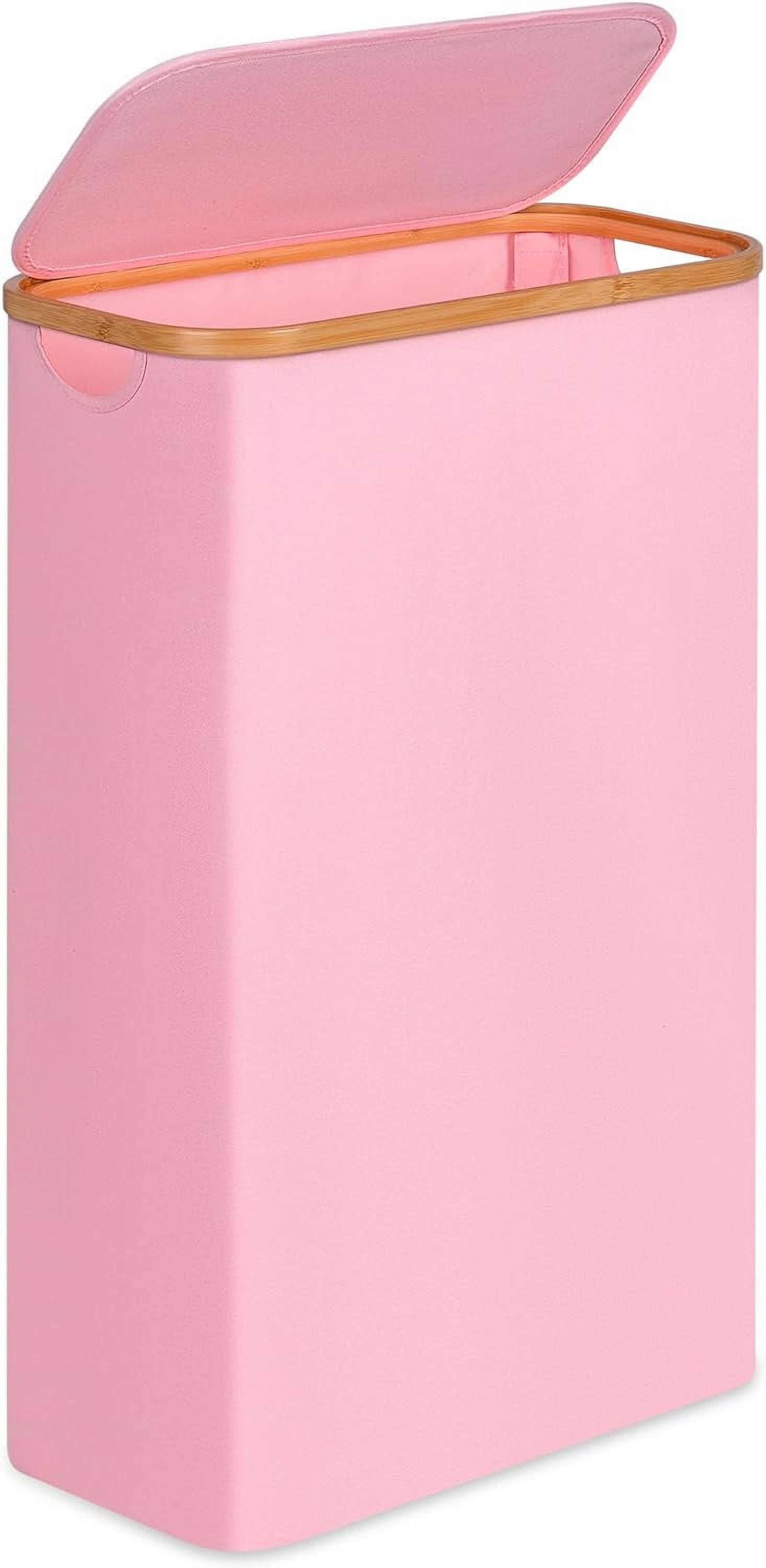 dxynlzq Slim Laundry Basket with Wheels Narrow Hampers for Laundry ...