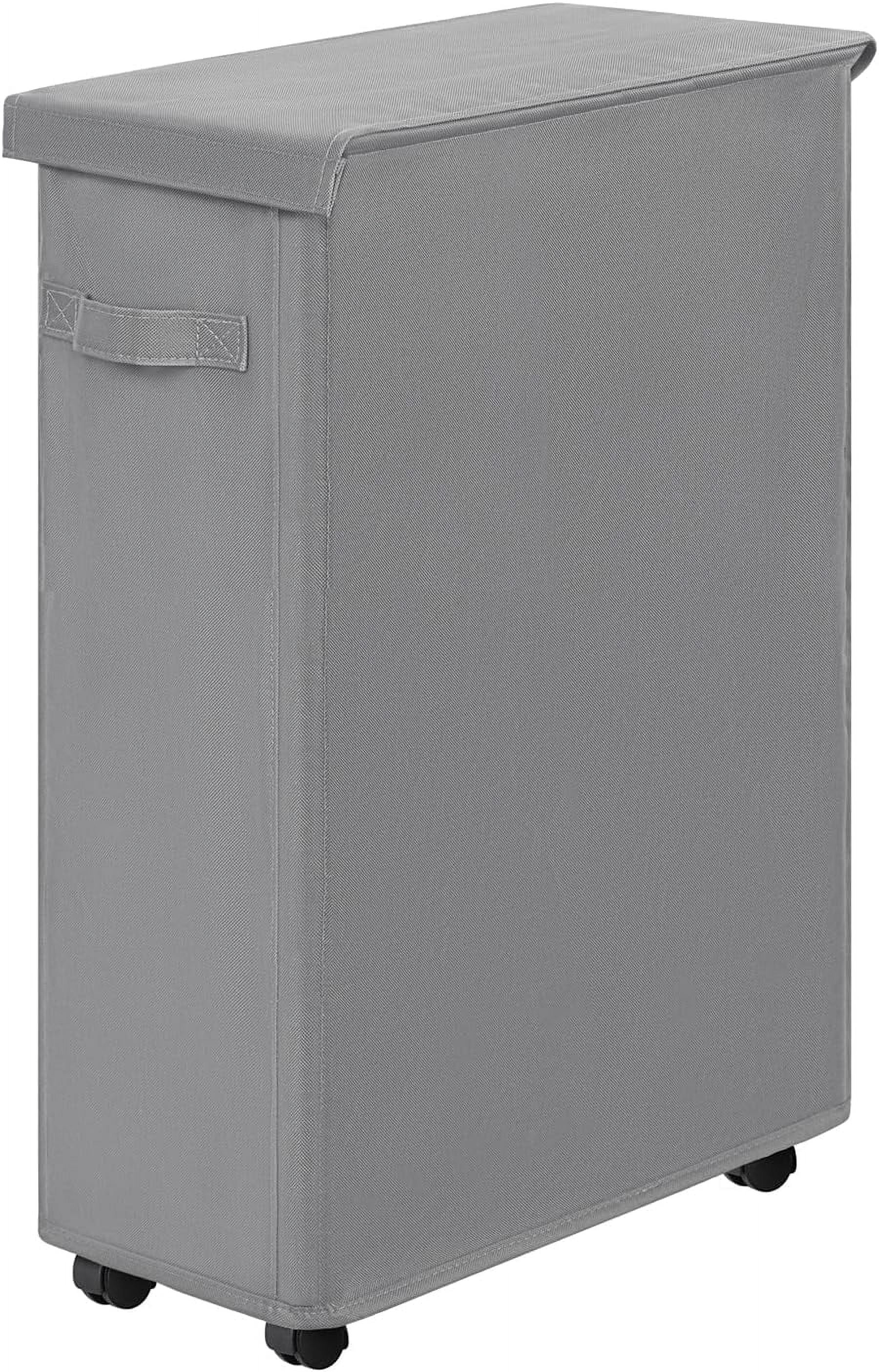 dxynlzq Slim Laundry Hamper with Wheels 45L Narrow Rolling Laundry ...