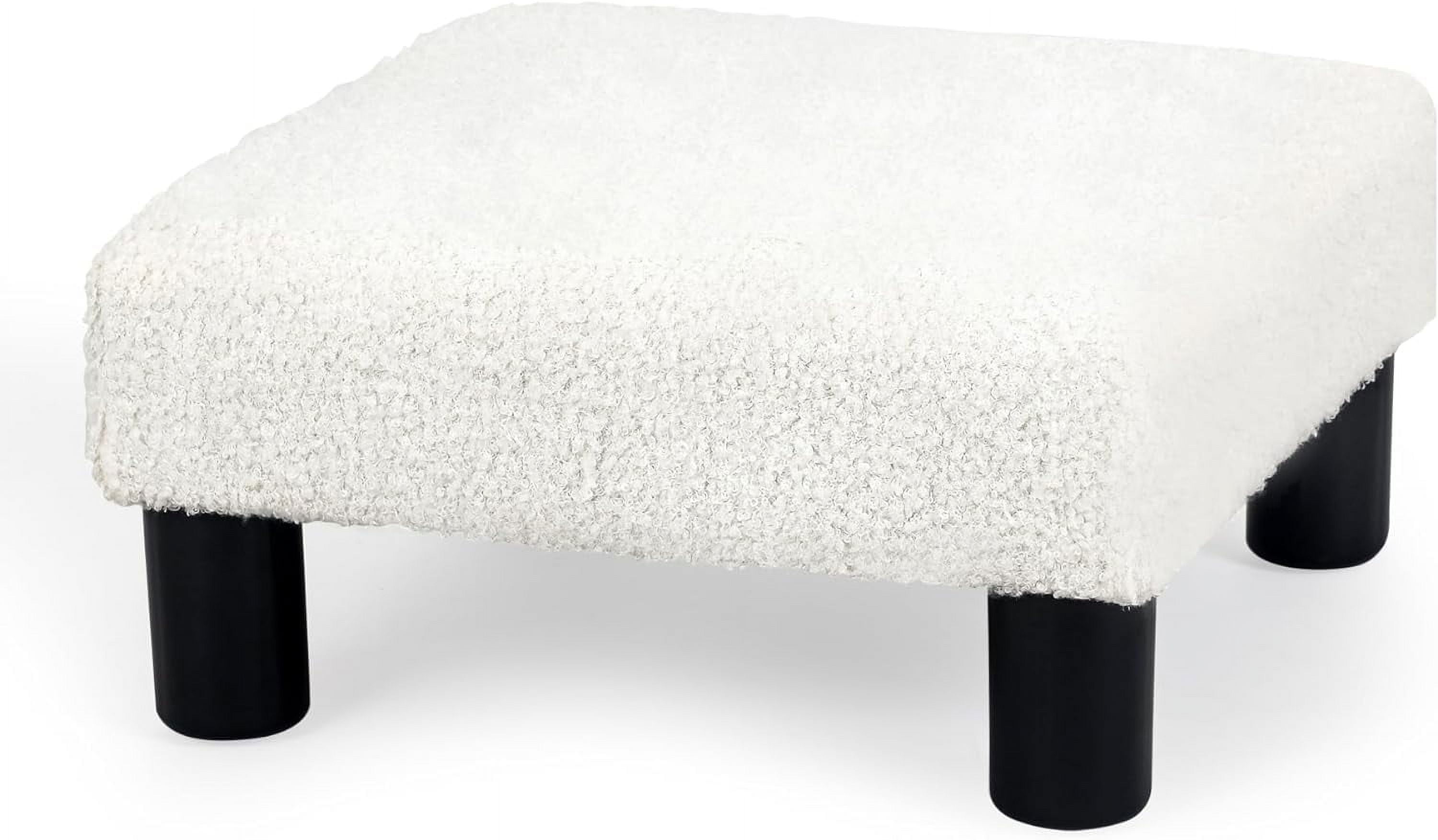 dxynlzq Small Foot Rest Stool Ottoman Square Boucle Upholstered ...