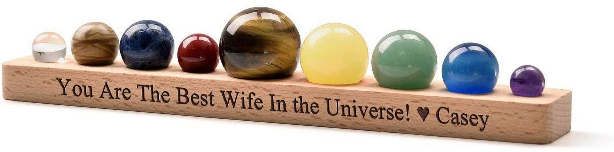 dxynlzq Solar System 8 Planets Handmade Natural Gemstone Balls with ...