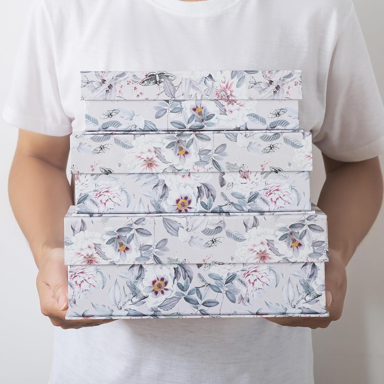 dxynlzq Soul & Lane Decorative Storage Boxes with Set of 3 Cardboard ...