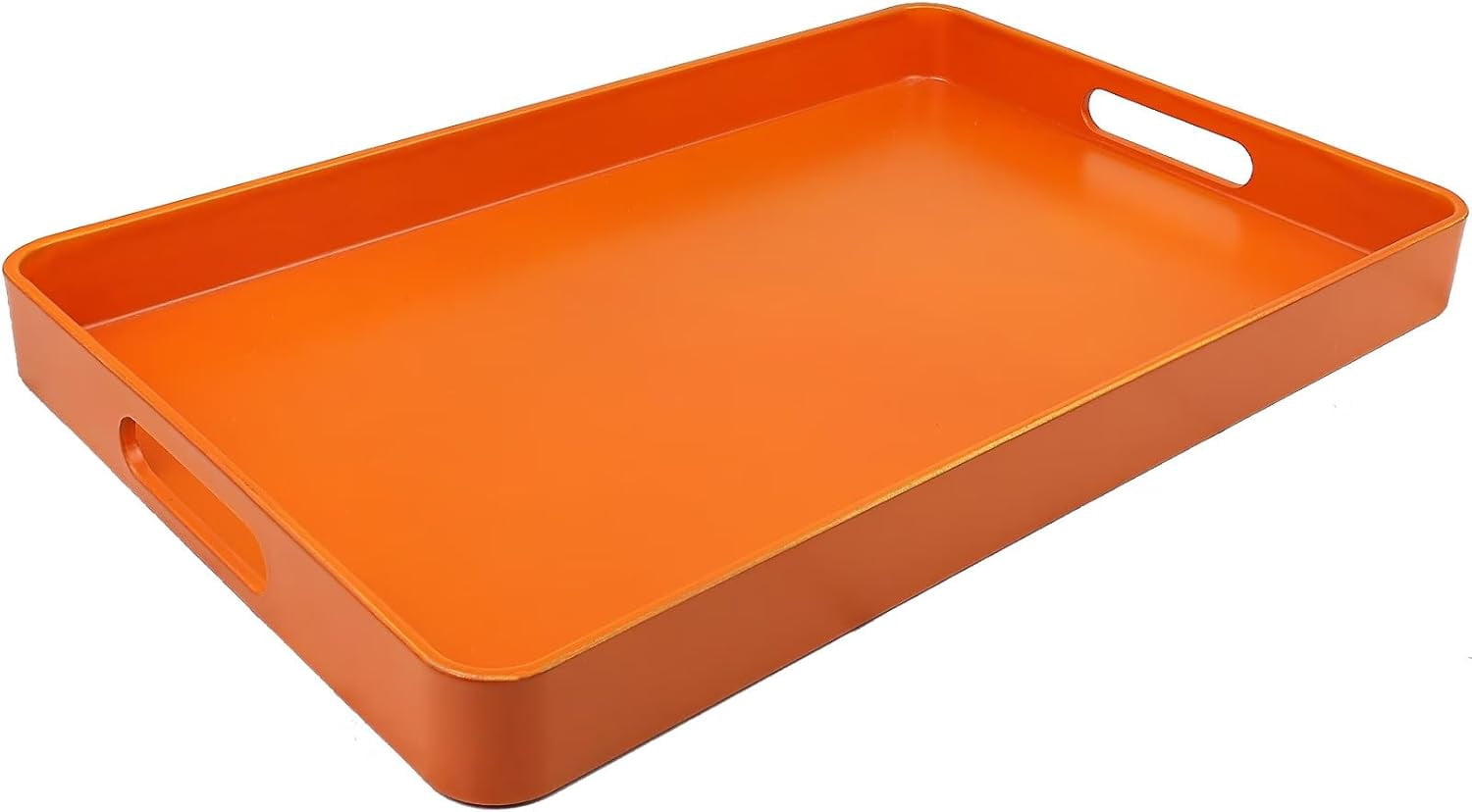 cjjojobiubiu Square Orange Decorative Serving Tray with Handles ...