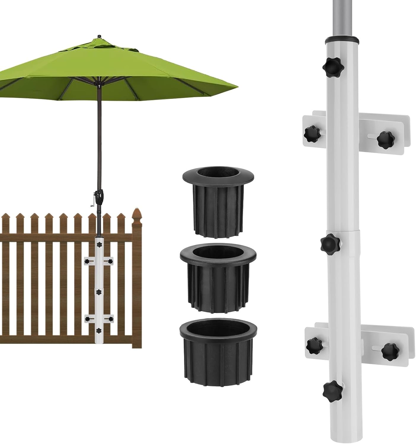 dxynlzq Stand for Deck Railing Long Fence Holder Clamp Adjustable Deck ...