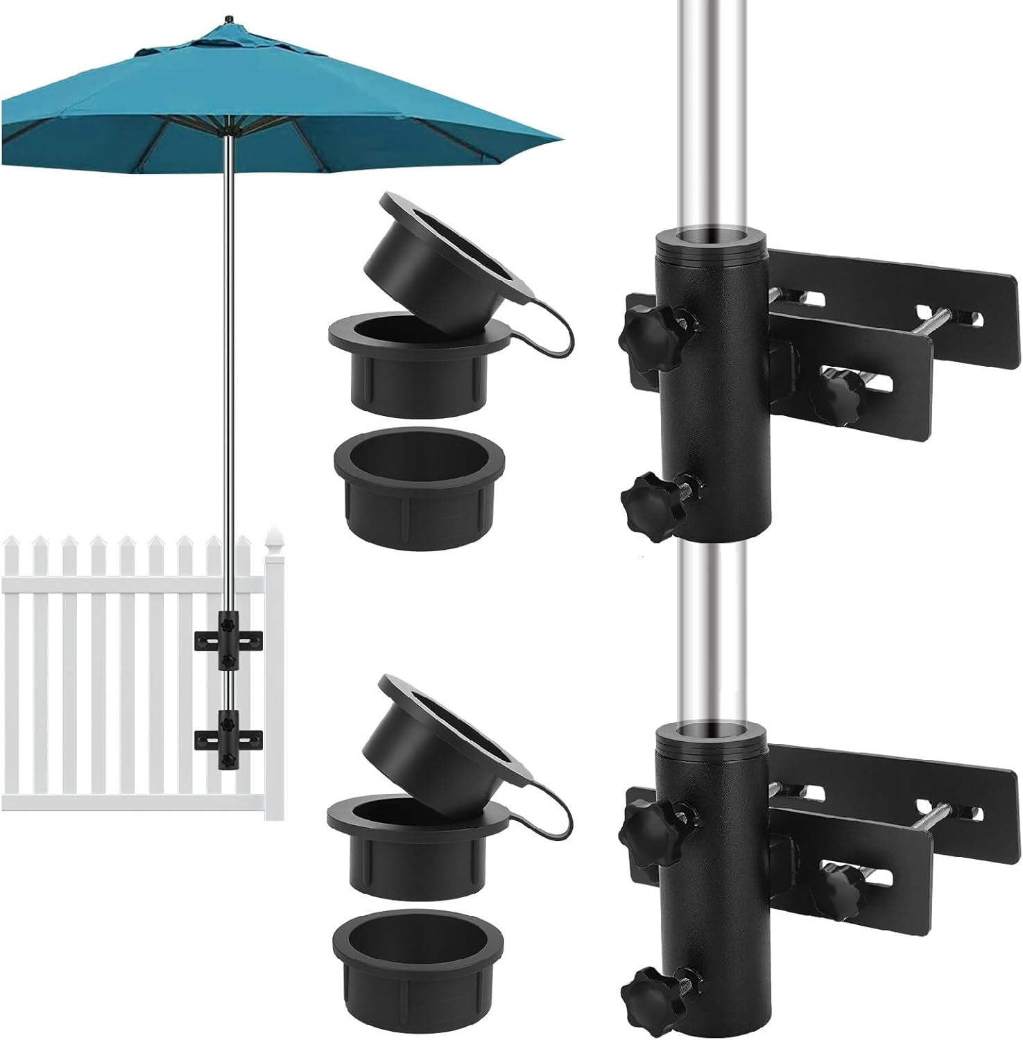 dxynlzq Stand for Deck Railing Fence Holder Clamp Adjustable Deck Post ...