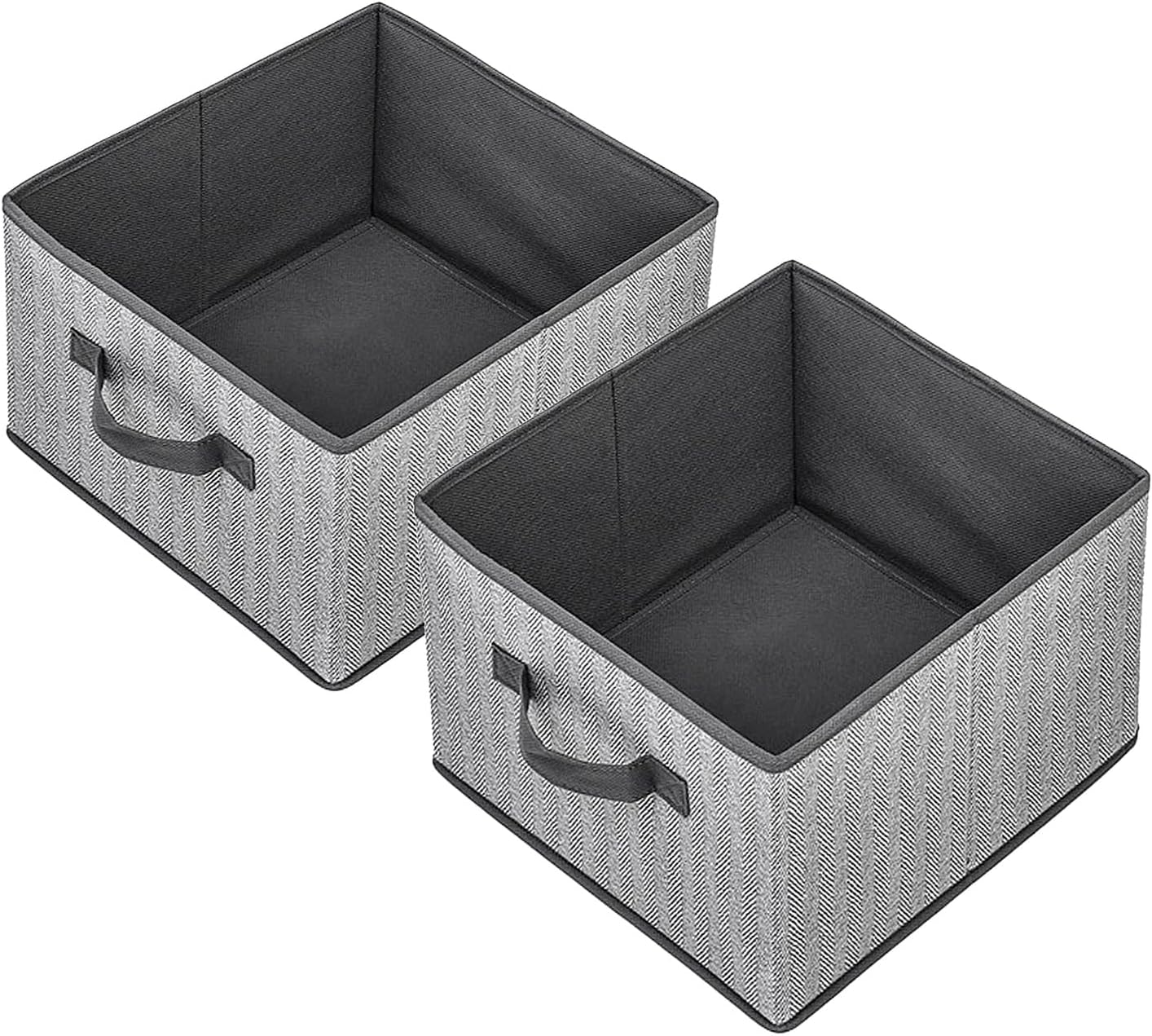 sasyxdc Storage Baskets 11-Inch Woven Fabric Bins Storage Cubes with ...