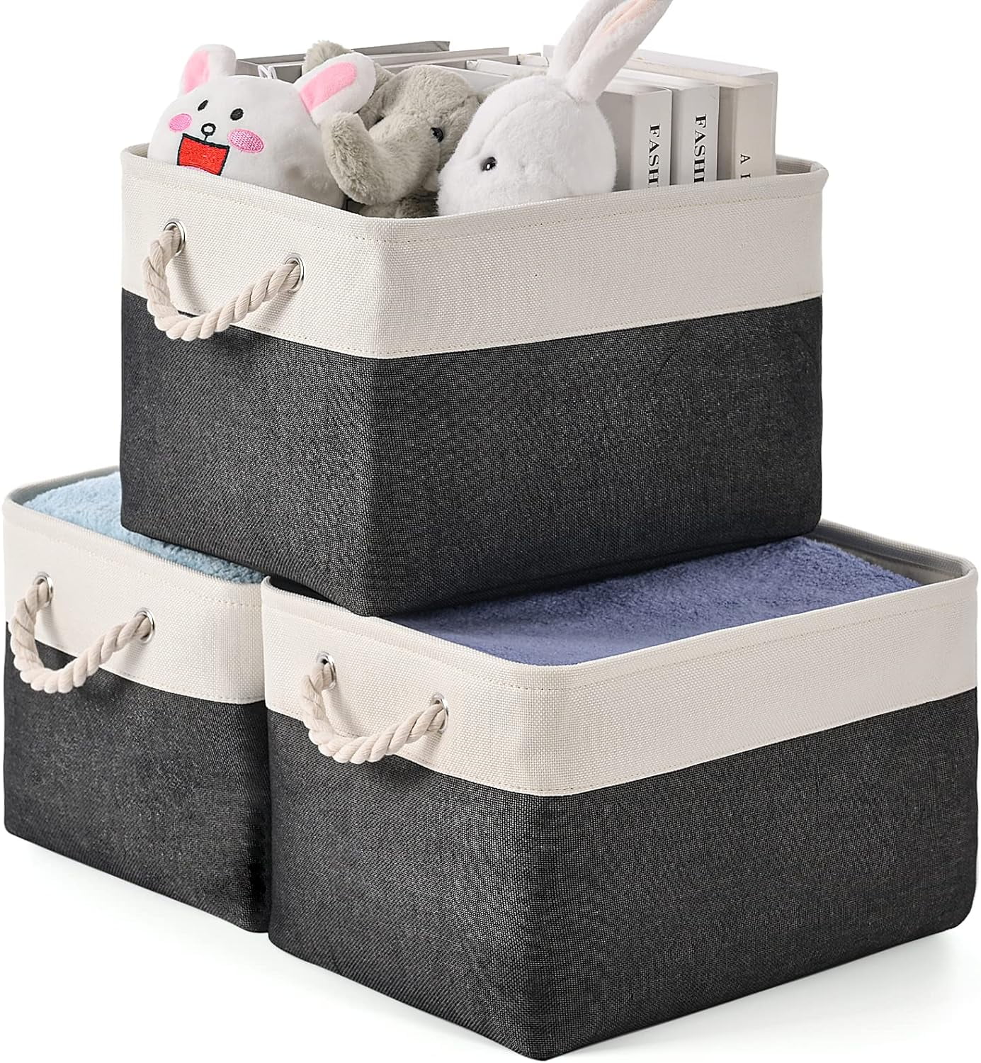 dxynlzq Storage Baskets for Organizing Fabric Storage Baskets for ...