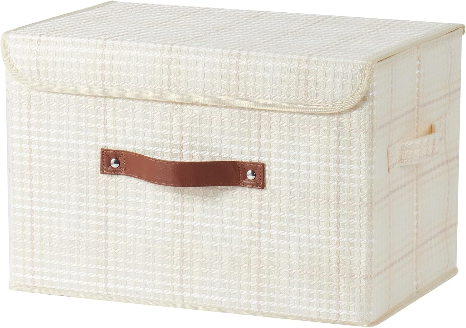 dxynlzq Storage Boxes with Lid 3D Textured Fabric Storage Bins Closet ...