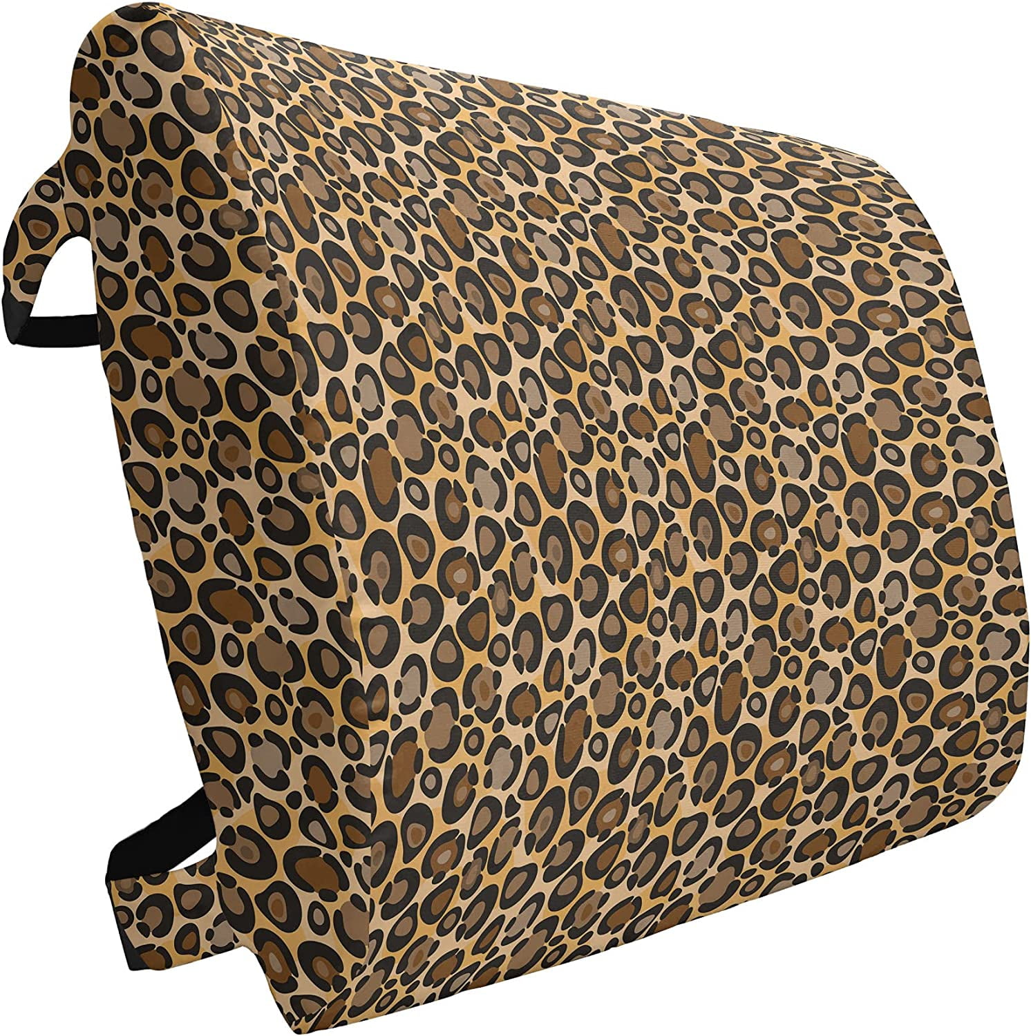 dxynlzq Taupe and White Lumbar Back Support Pillow Ottoman Flowers Orient Inspired Folklore ...