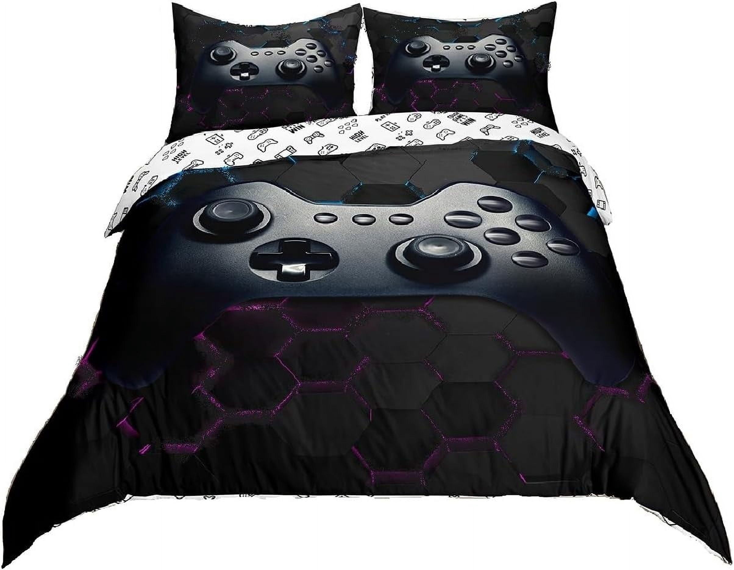 dxynlzq Teens Gamer Duvet Cover Queen Size Boys Game Joysticks Bedding ...