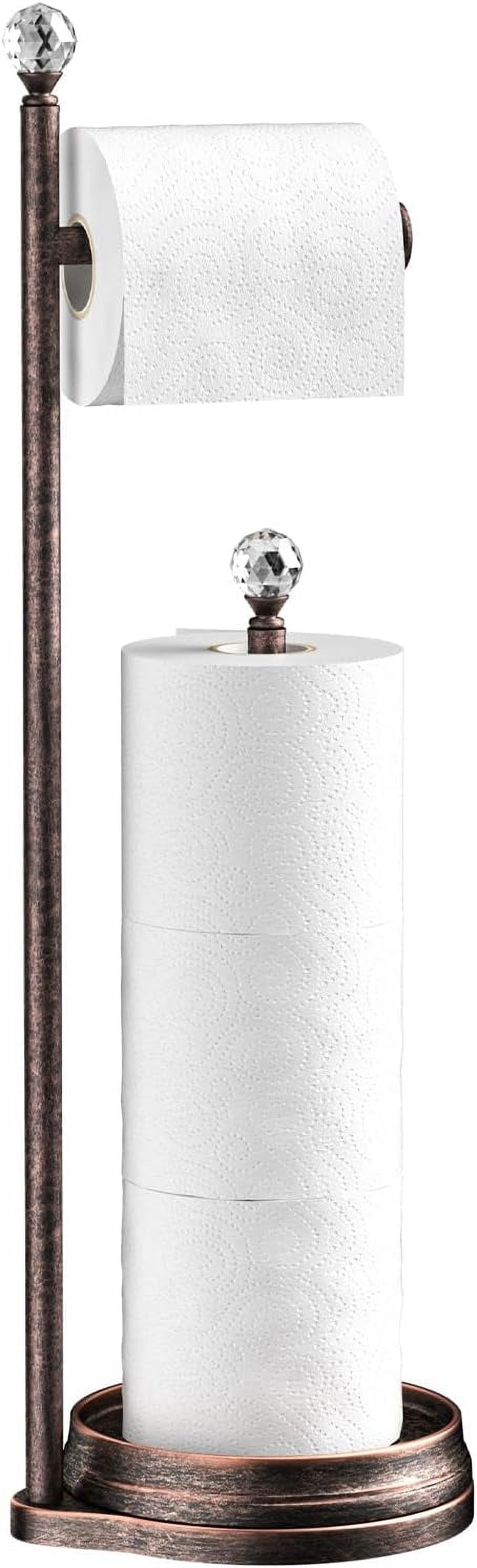 dxynlzq Toilet Paper Holder for Bathroom Heavy Weighted Metal Free ...