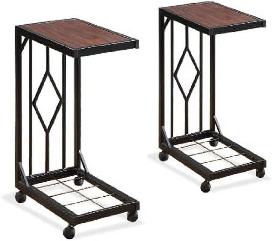 dxynlzq Two Wood Veneer Tv Dinner Snack Tea Tray Tables End Side Sofa ...