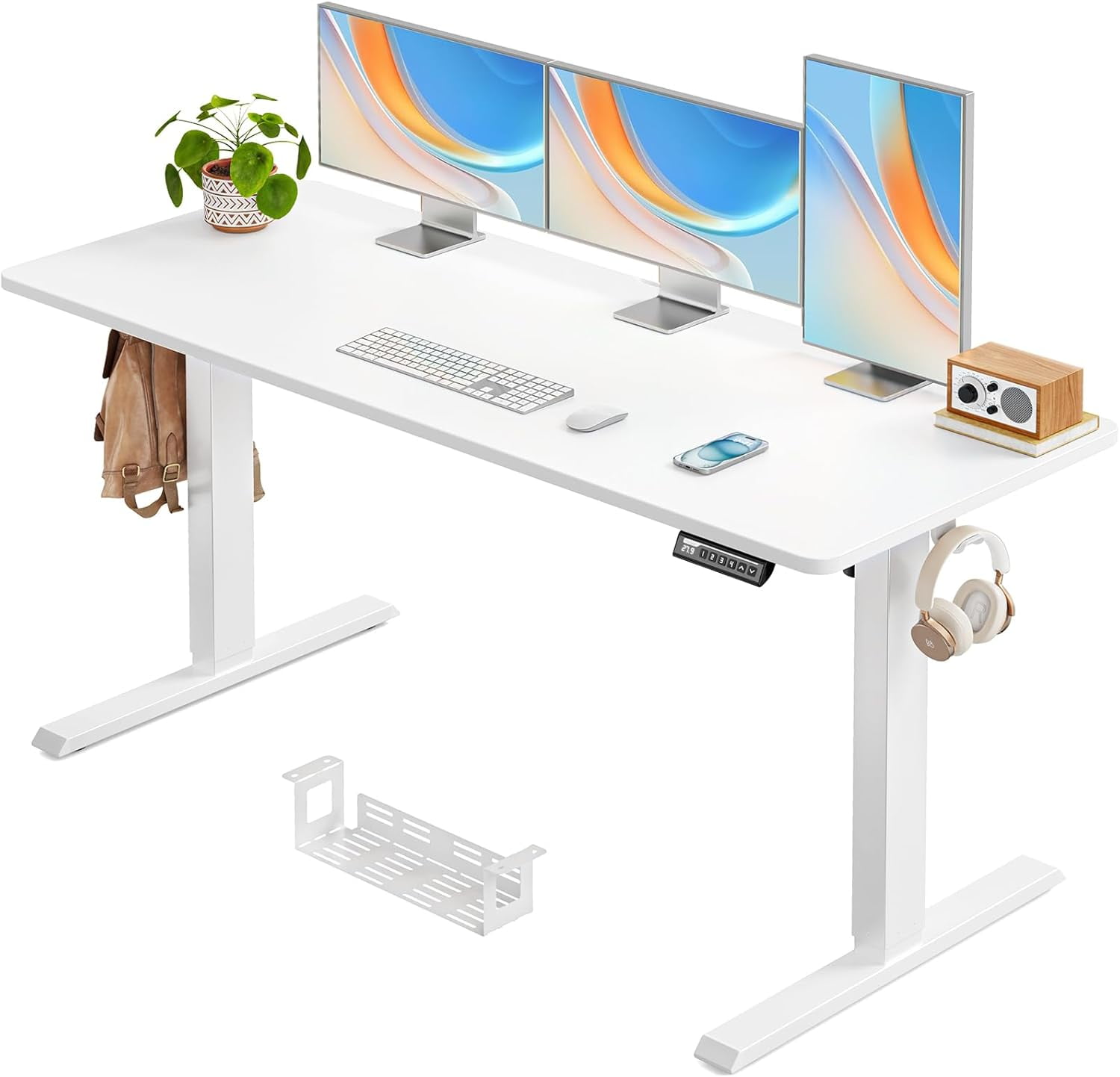 dxynlzq Whole Piece Standing with 48x30 inch Desktop Adjustable Stand ...