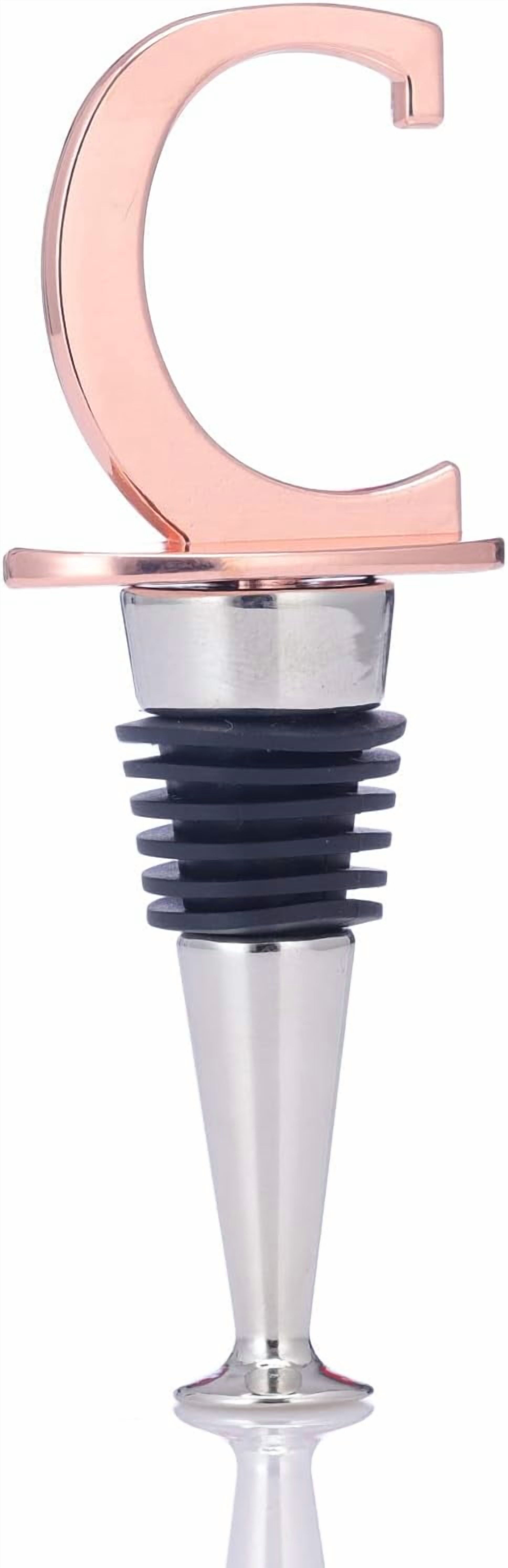 dxynlzq Wine Stoppers Reusable Wine Bottle Stoppers Rose Gold Plating ...