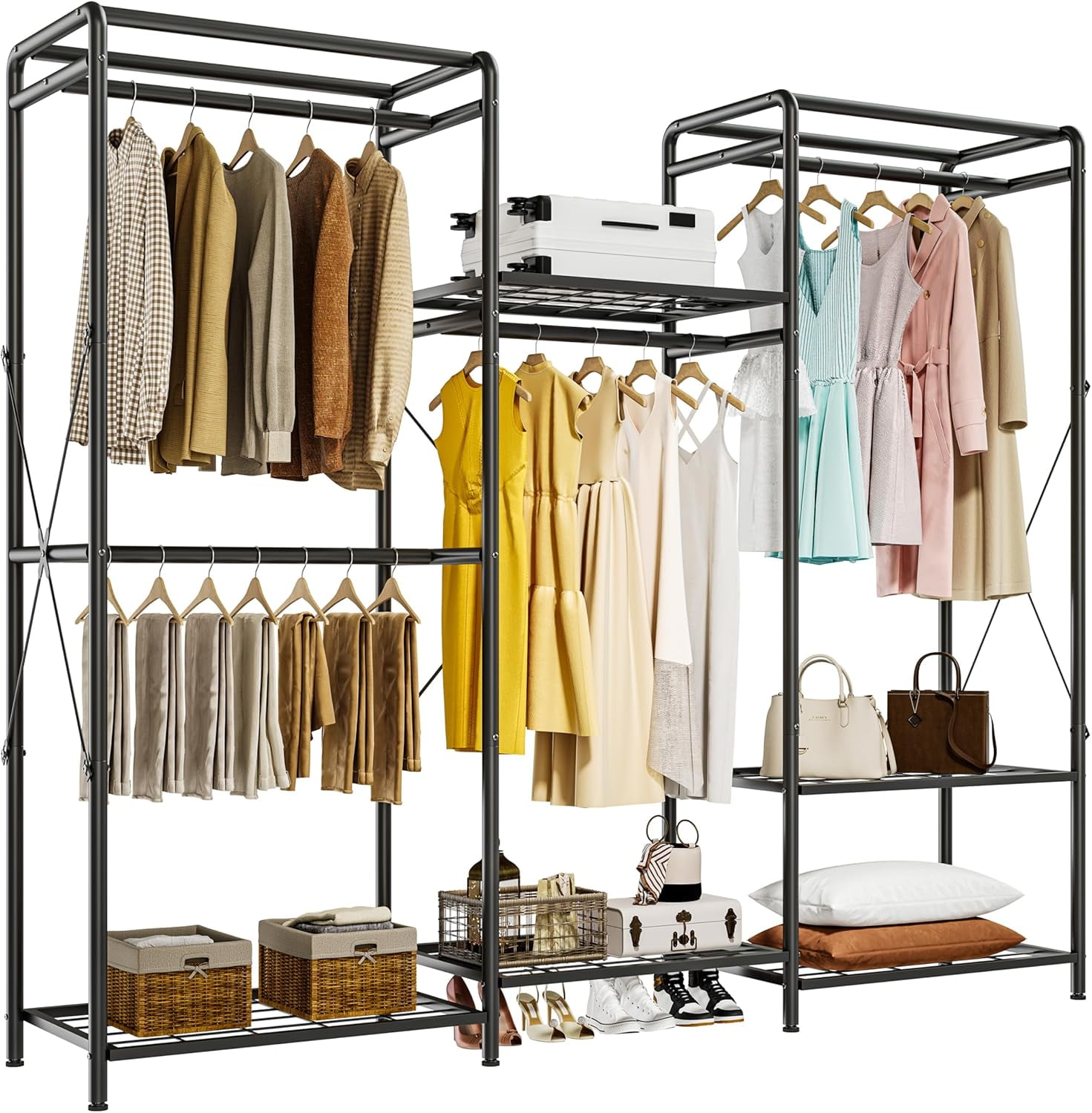 dxynlzq Wire Garment Rack Load 900 LBS Heavy Duty Clothes Rack for ...