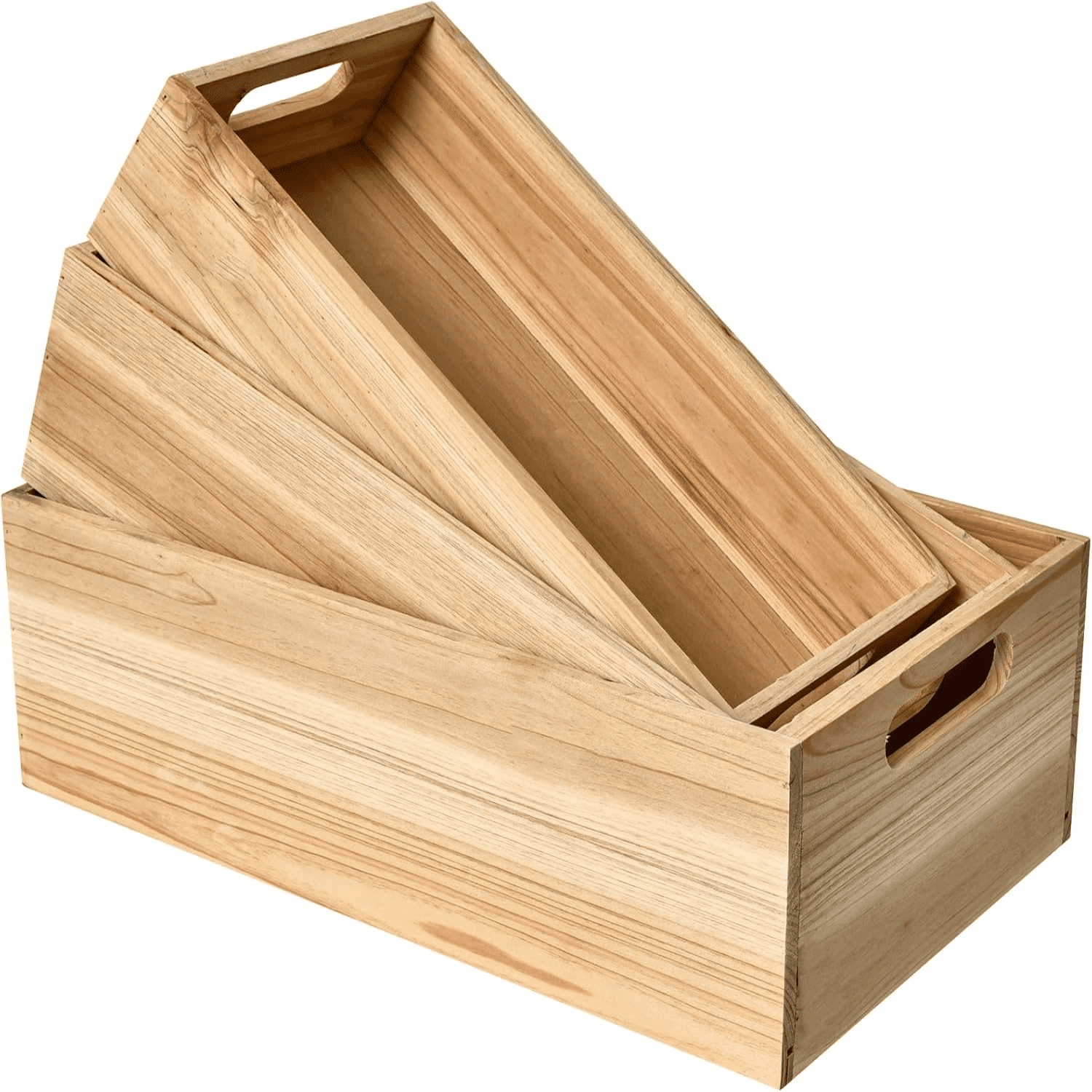 dxynlzq Wooden Boxes for Storage \u2013 Small Wooden Crates for Display ...