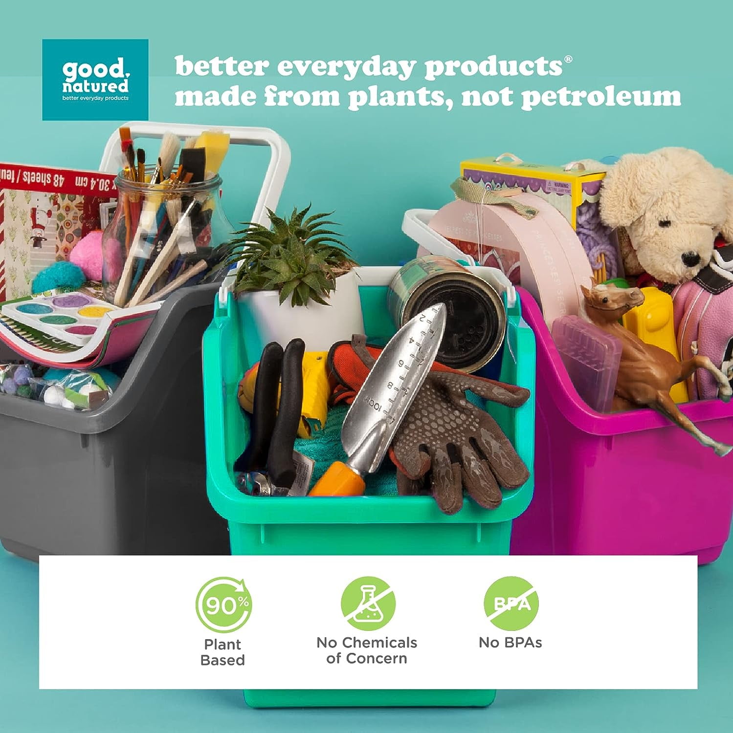 dxynlzq good natured Handy Tote Organizer 6 Gallon / 25 Liter \u2013 ...