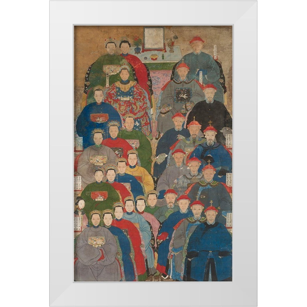 dynasty, China Qing 10x14 White Modern Wood Framed Museum Art Print ...