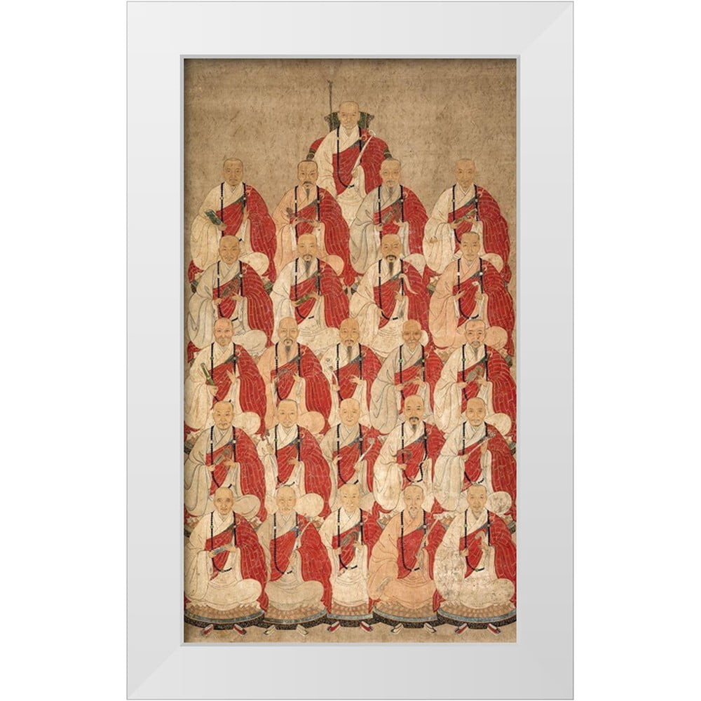dynasty, China Qing 20x32 White Modern Wood Framed Museum Art Print ...
