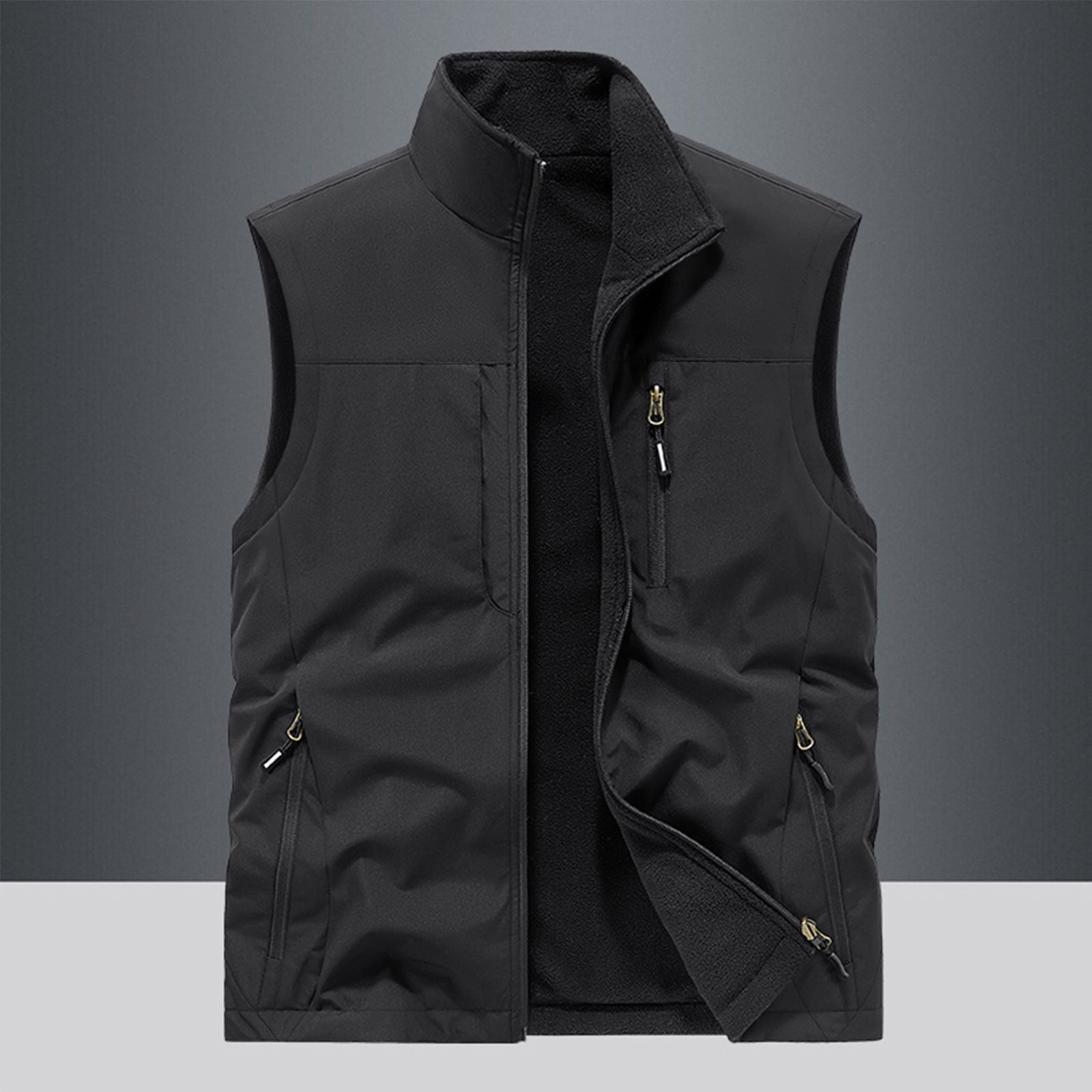 dzxyzu Men's Softshell Vests Outerwear Lightweight Golf Vest Windproof ...