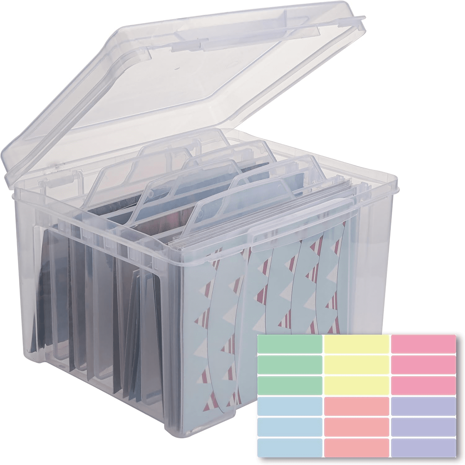 dzyasd Greeting Card Storage & Organizer with 6 Removable Dividers for ...