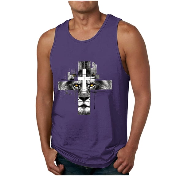 e Mens Crewneck Vests Track Gym Lounge Jogger Vest Tops for Man ...