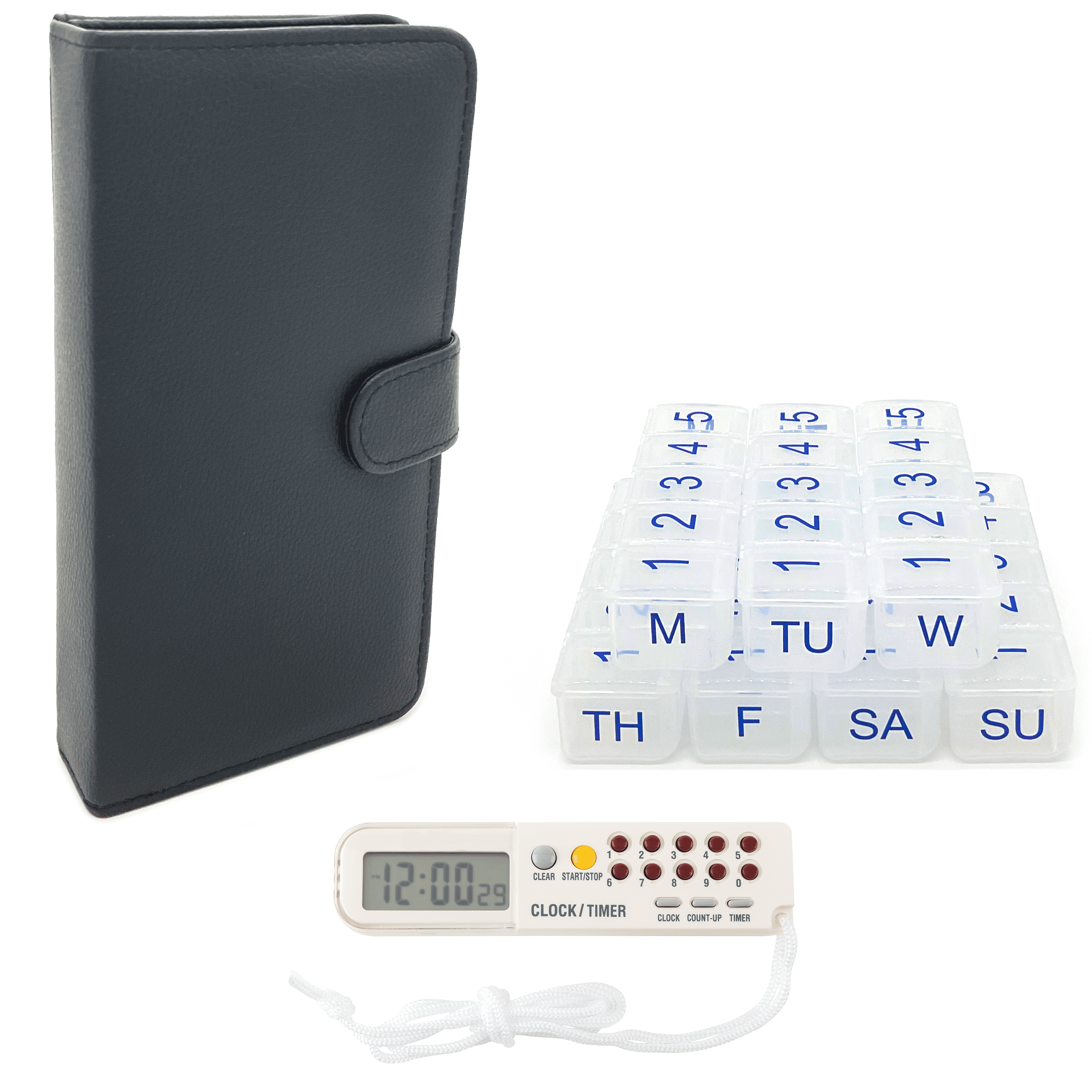 e-Pill 5 Times a Day x 7 Day Small Weekly Pill Organizer - with ...