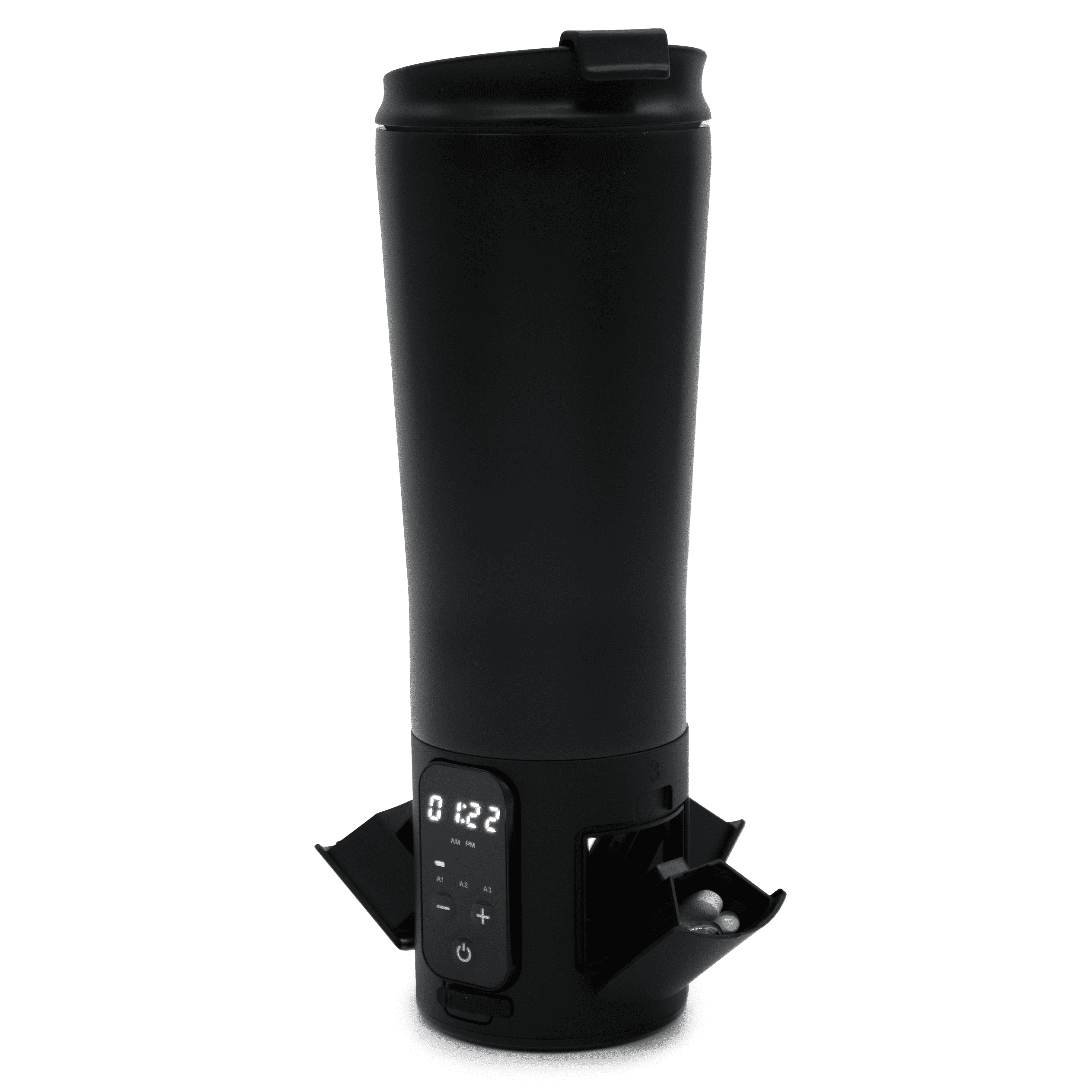 e-Pill Smart 12.5 oz Stainless Steel Tumbler with Lid and Medicine ...