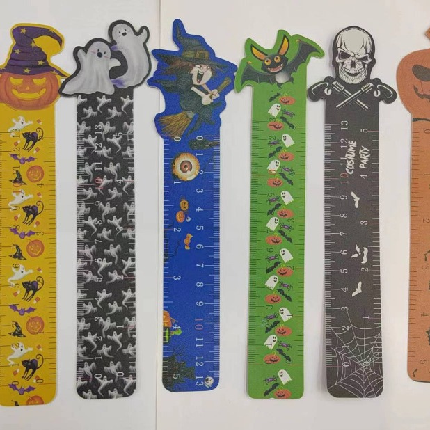 e-commerce Halloween ruler pumpkin witch pattern ruler plastic cartoon ...