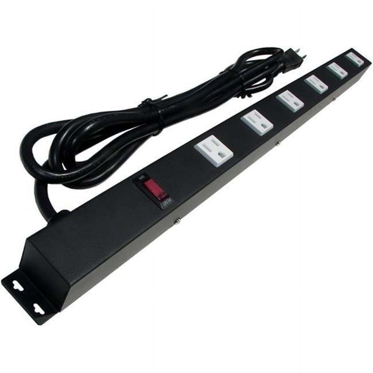 e-dustry 24 in. 6 Outlet Metal Power Strip - Walmart.com