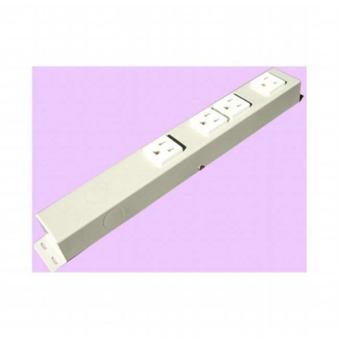 e-dustry 4 Outlet Hardwired Power Strip, 12 in. - Black - Walmart.com