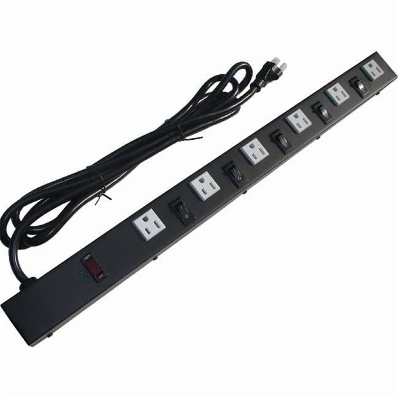 e-dustry EPS-2069MBL 24 in. 6 Outlet Metal Power Strip - Walmart.com