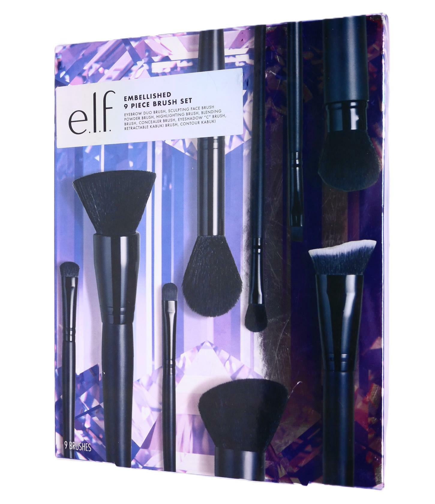e.l.f. Embellished Holiday Brush Set - 9pc - Walmart.com
