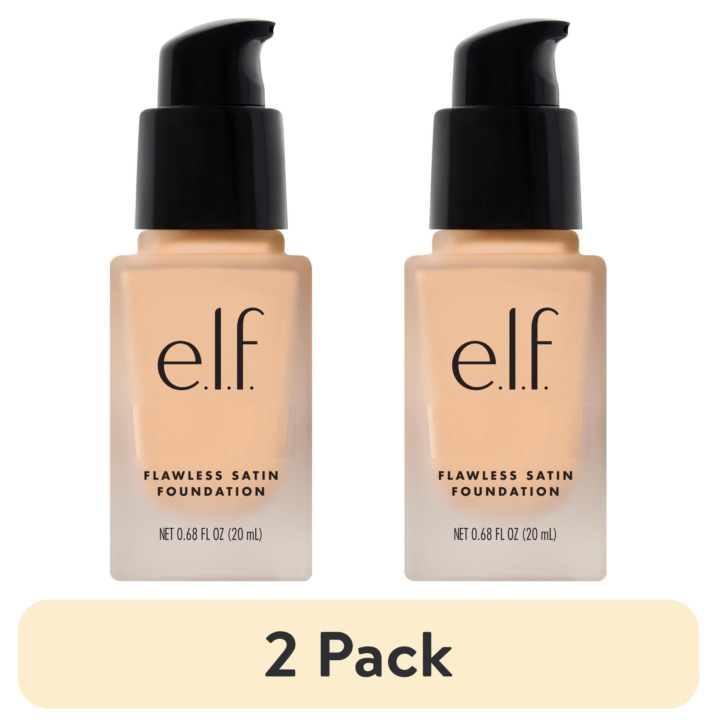 (2 pack) e.l.f. Flawless Satin Foundation, Bisque, 0.68 fl oz - Walmart.com