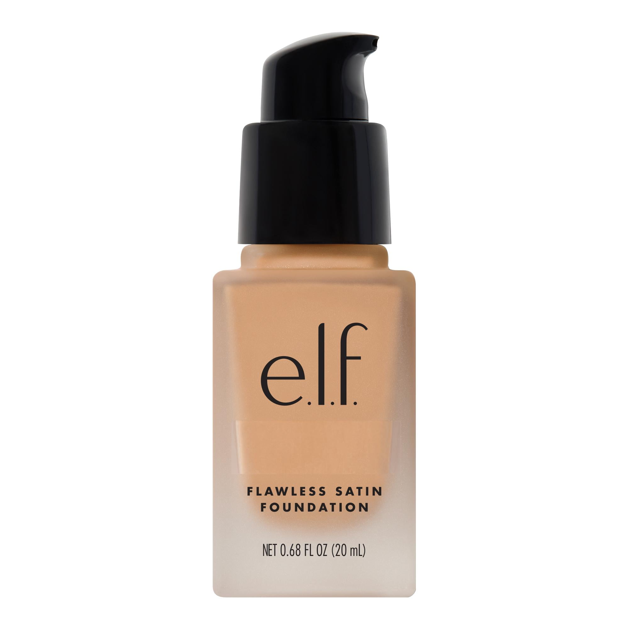 e.l.f. Flawless Satin Foundation, Cruelty-Free Makeup, Sand, 0.68 fl oz - Walmart.com